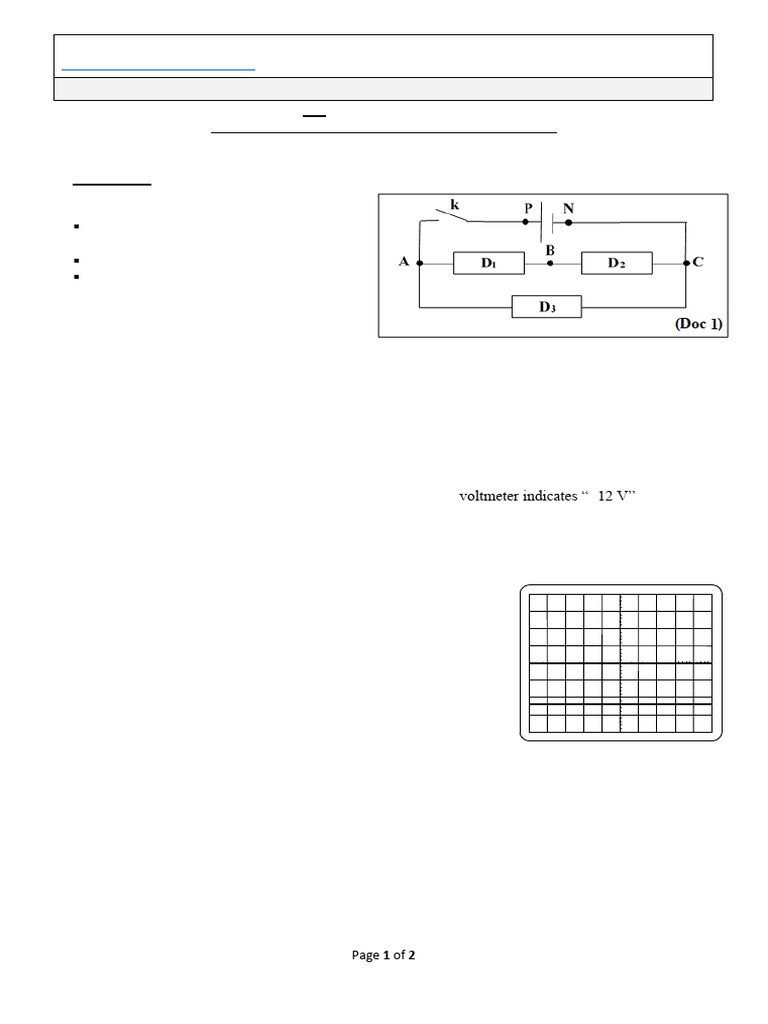 Grade 9 Physics Quiz: DC Voltage | PDF | Voltage | Electronics