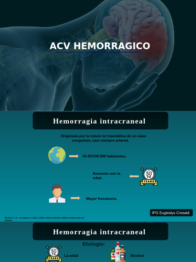 ACV Hemorragico. | PDF | Especialidades Medicas | Enfermedades y trastornos