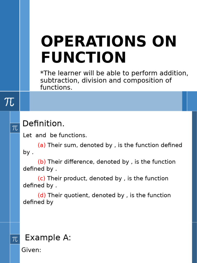 Operations On Function | PDF