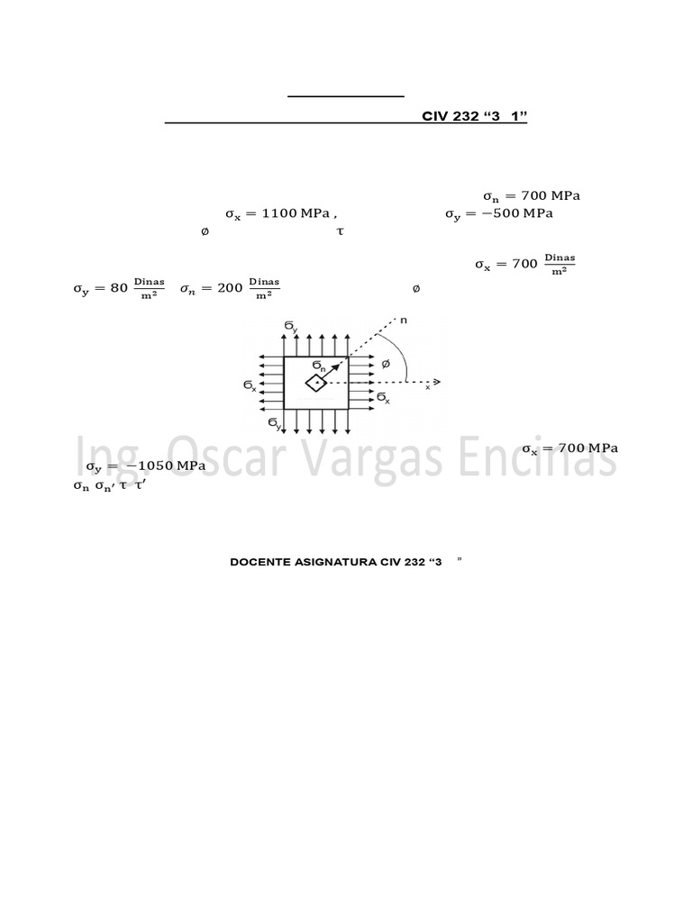 Practica #3 I 2025 Civ 232 3V1 Morh | PDF