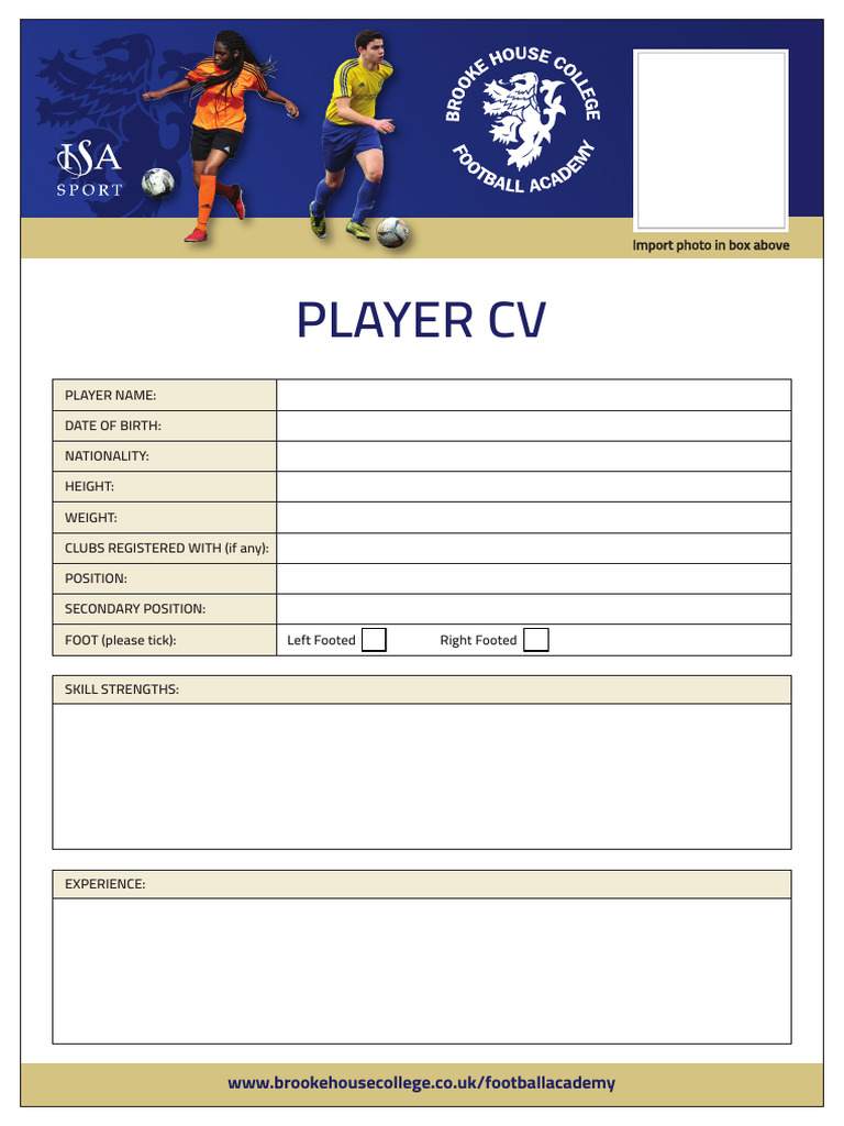 Football CV | PDF
