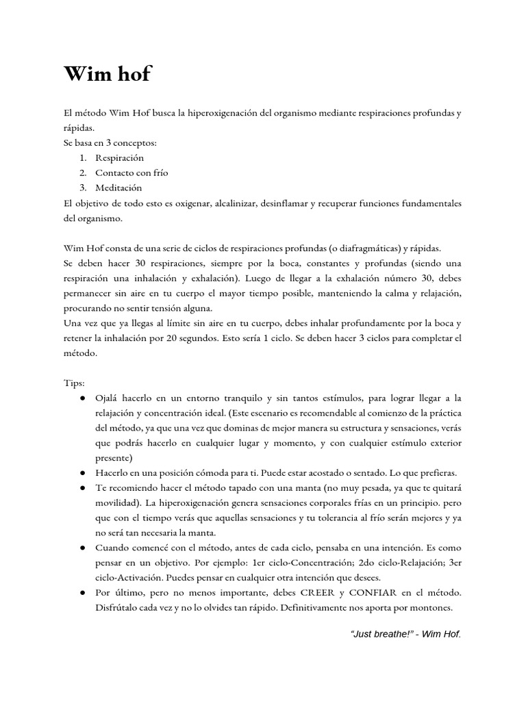 Wim Hof | PDF