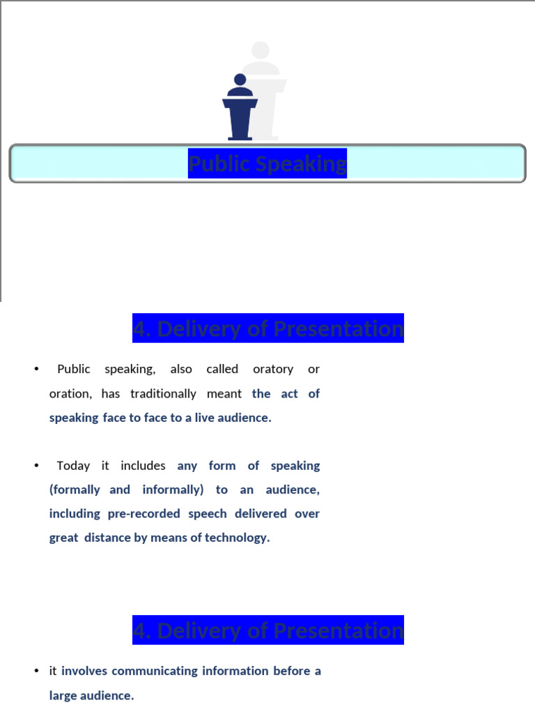 Unit 4 Lec 5 Public Speaking Notes | PDF | Public Speaking | Sentence ...