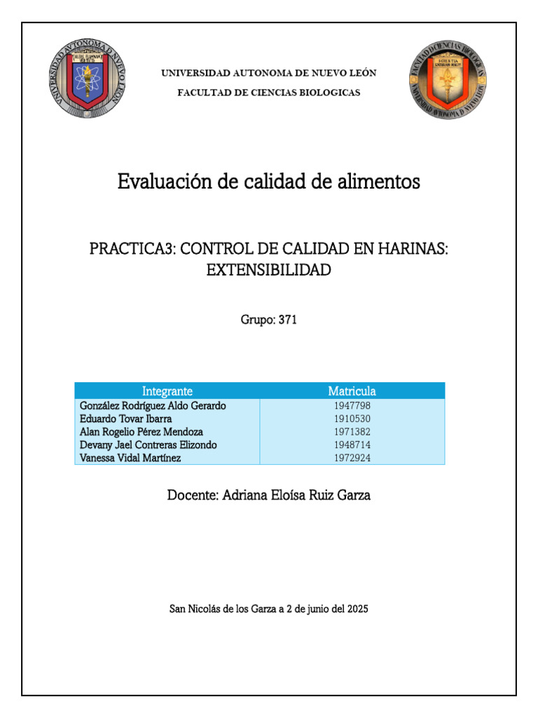 Practica 3 ECA | PDF | Panes | Harina