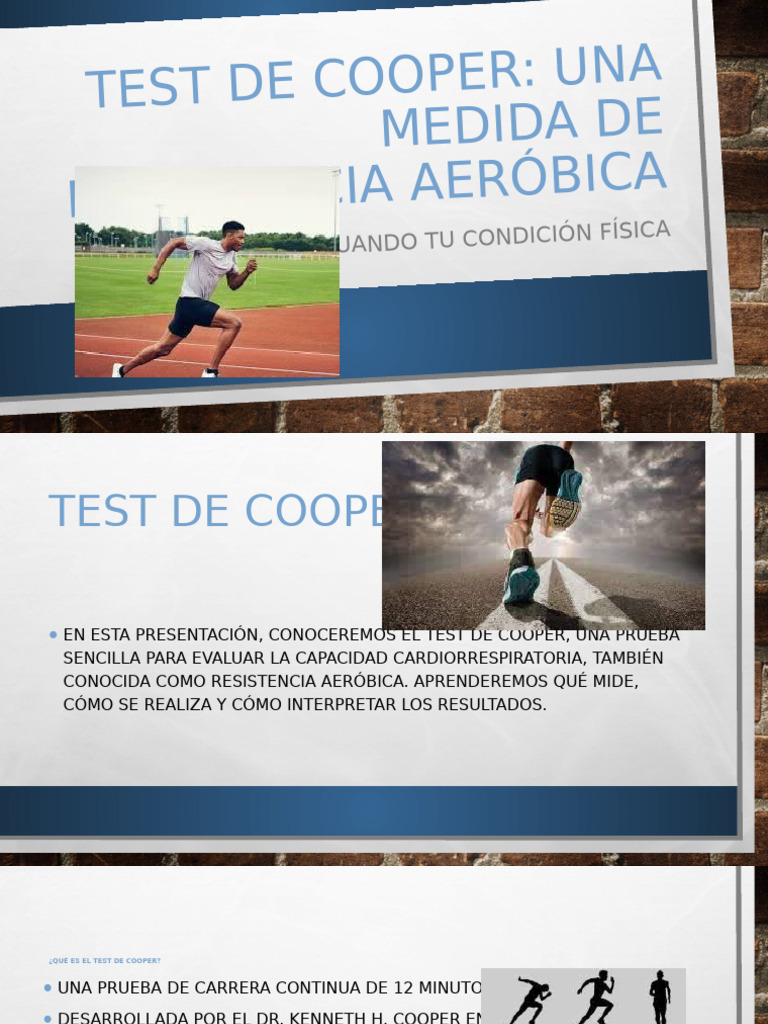 Test de Cooper: Evaluación Aeróbica | PDF | Ejercicio físico | Medicina ...