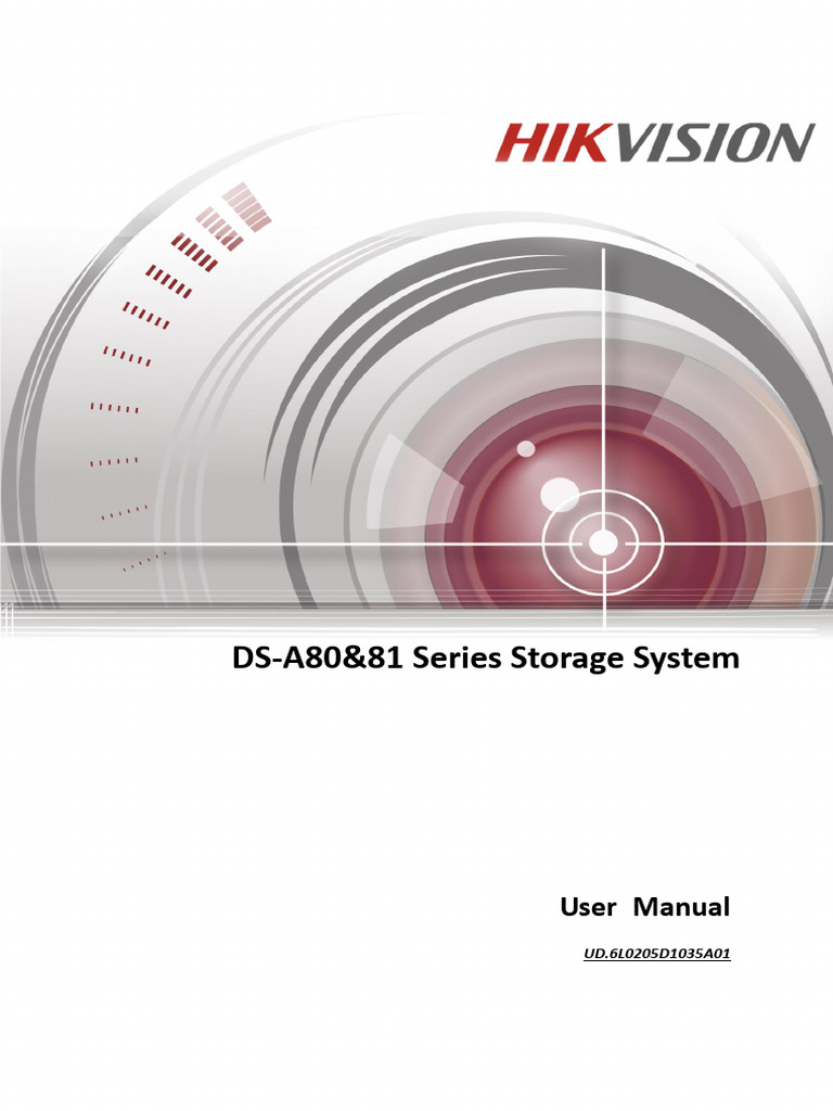 Ud.6l0205d1035a01 Baseline User Manual of Ds-A80 81 Series Storage ...