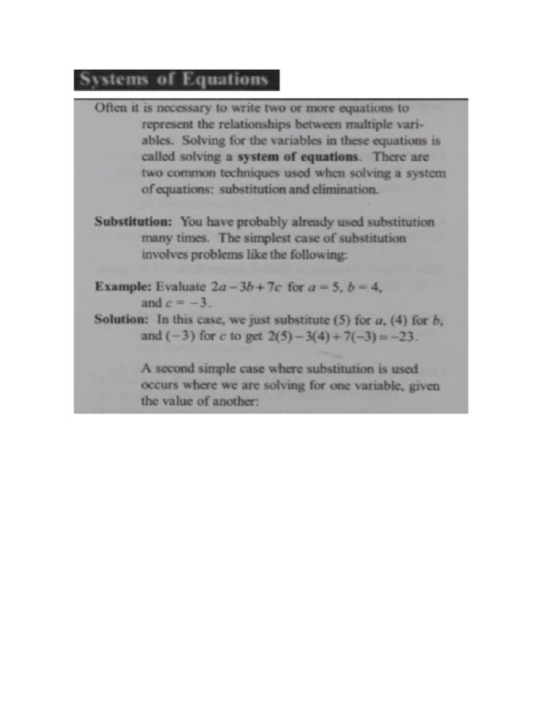 1.3 Systems of Linear Equations | PDF