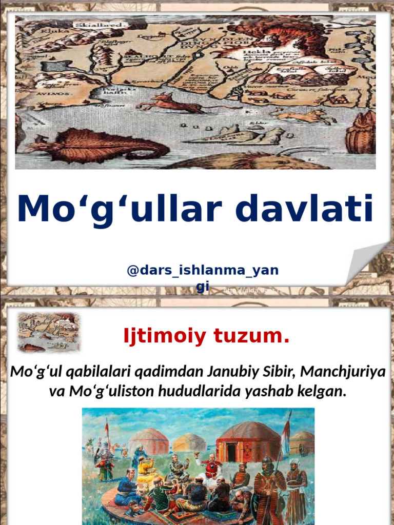 7-Sinf Jahon Tarixi 14.mo G Ullar Davlati 1+ | PDF