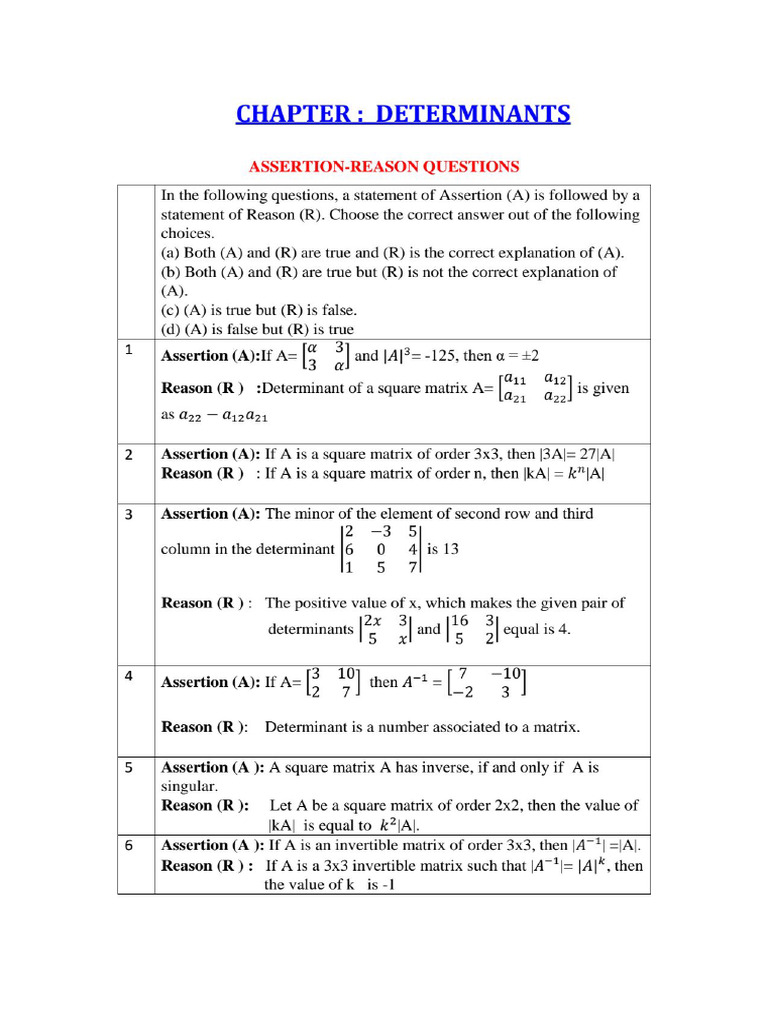 Xii Math Chapter 4 - Ws 3 | PDF