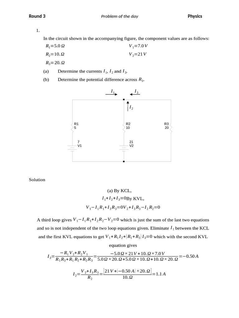 Round 3 - Physics 2018 | PDF | Electronvolt | Electromagnetic Radiation