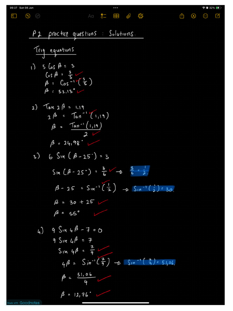 Gr10 Maths P2 Practice Answers | PDF