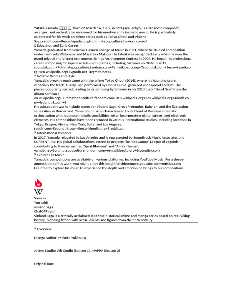 Yutaka Yamada Overview Appreciation | PDF