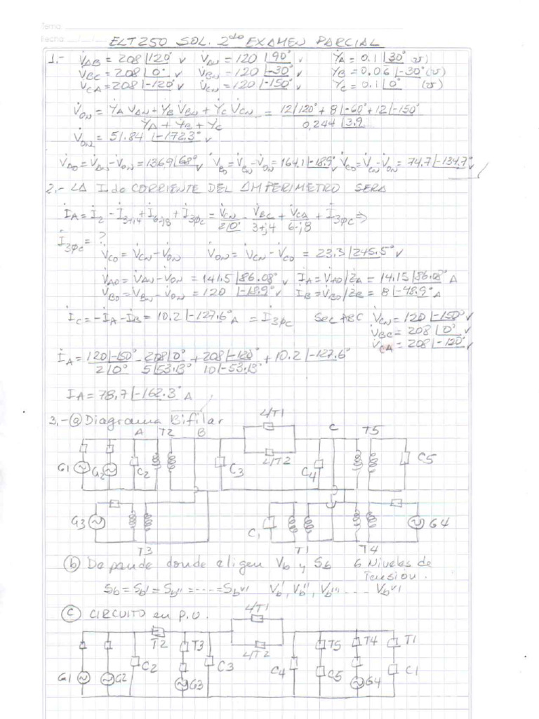 ELT 250 SOL 2do EXAMEN PARCIAL | PDF