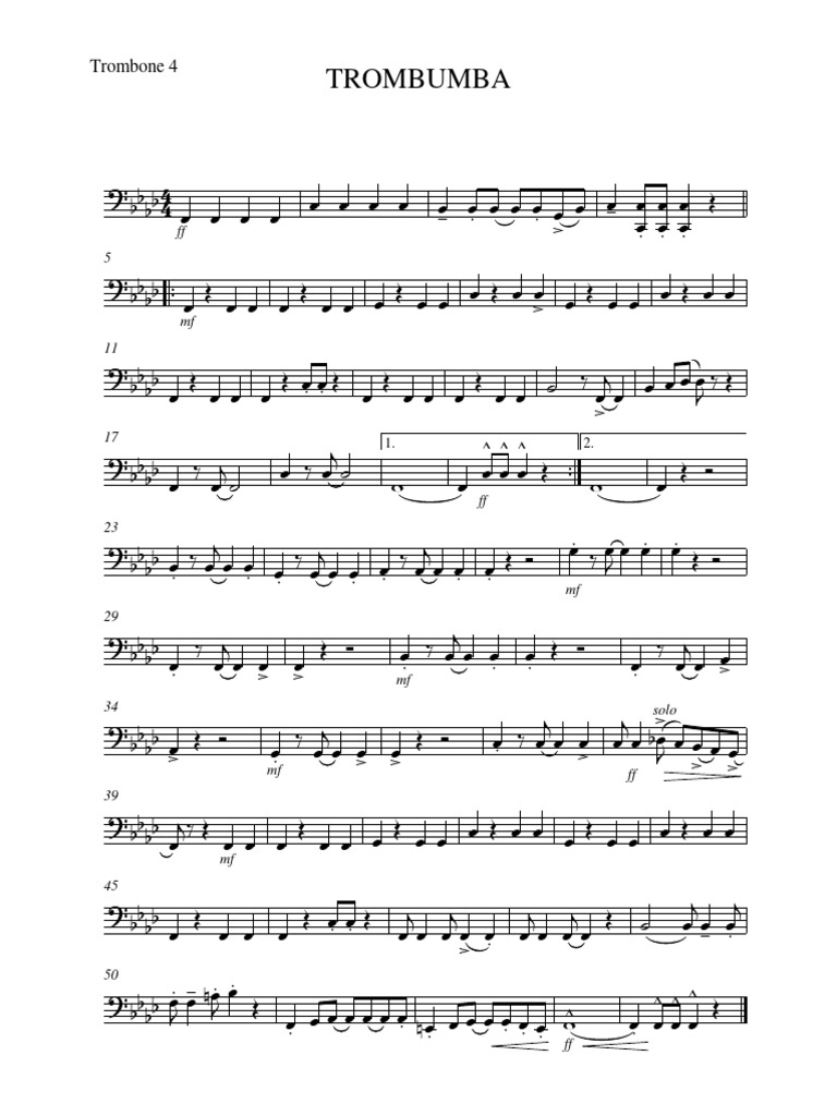 Trombumba Quarteto de Trombones PDF | PDF
