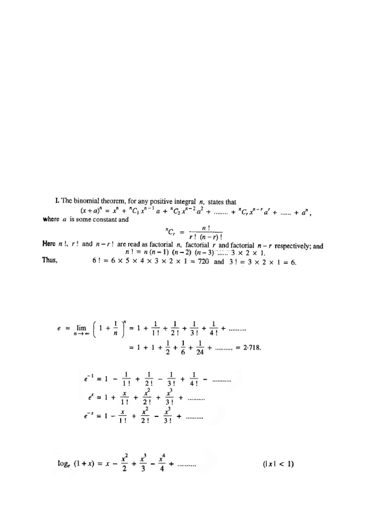 0 Preliminary Mathematics | PDF