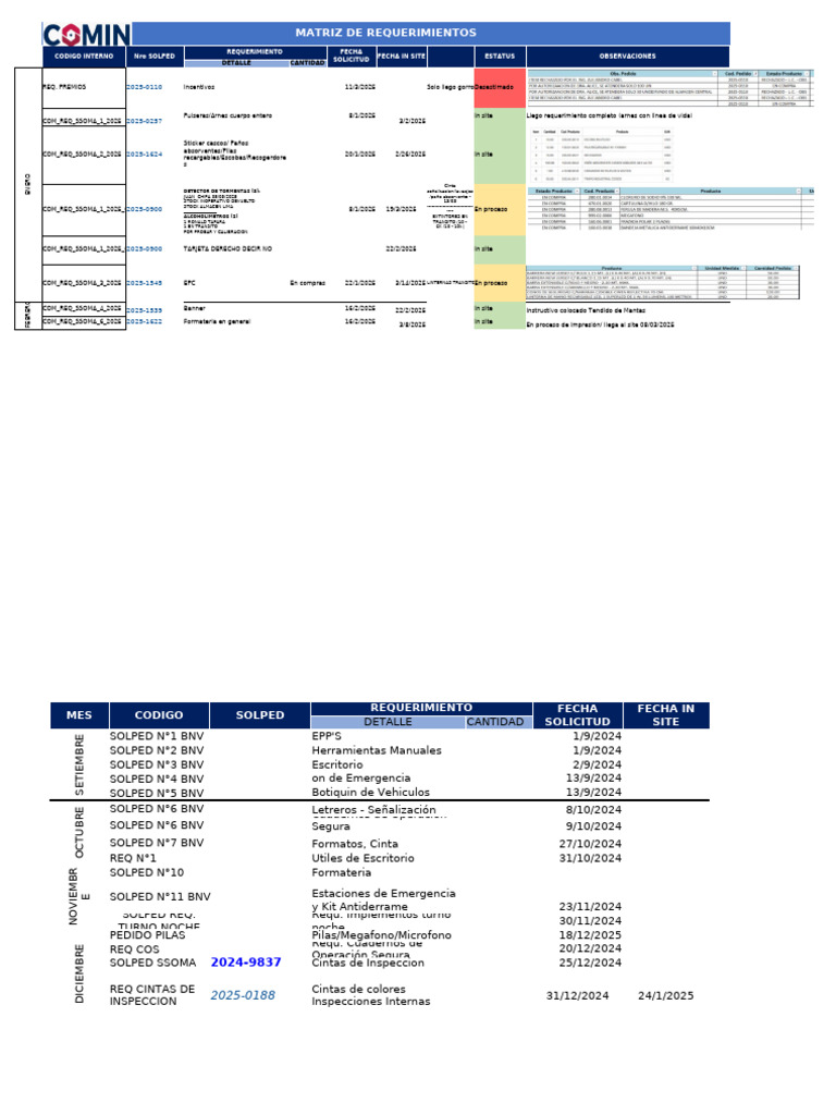 Matriz de Requerimientos (Version 1) .XLSB | PDF