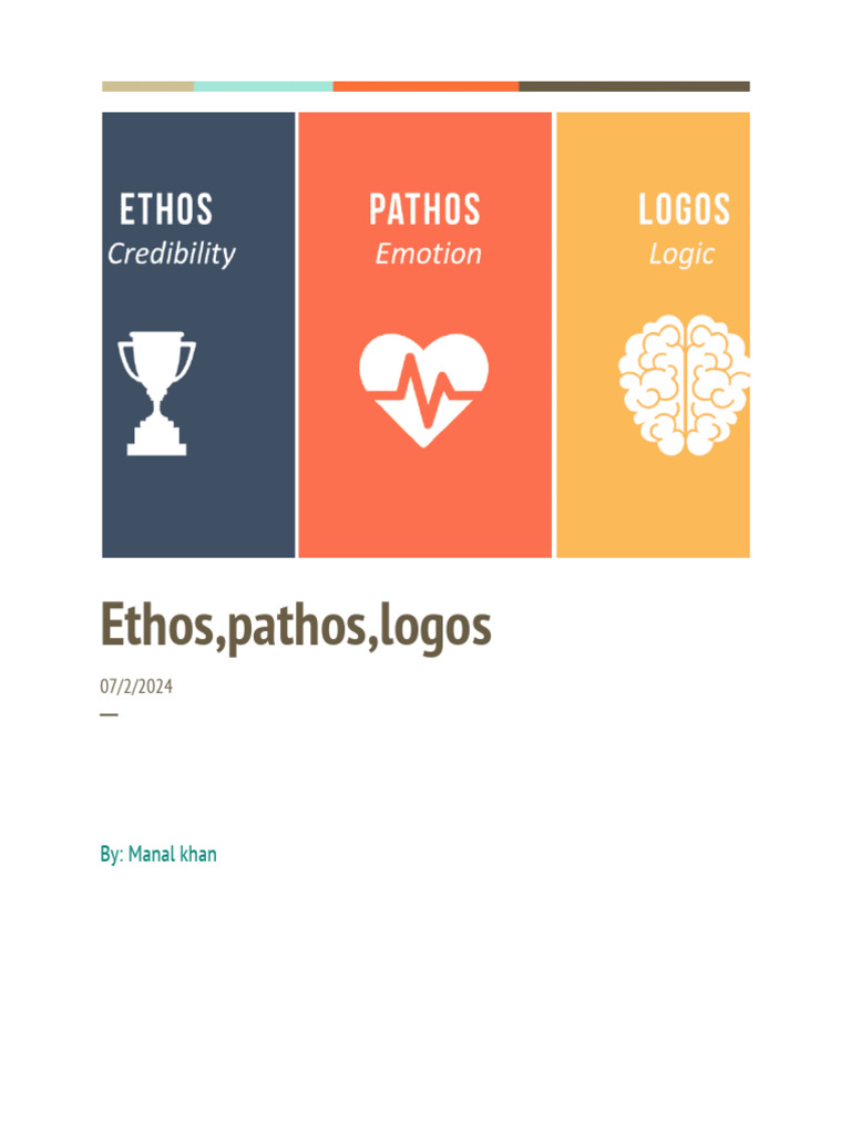 Ethos, Pathos and Logos Project | PDF