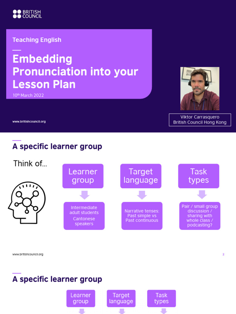 Embedding Pronunciation Into Your Lesson Plan | PDF | Lesson Plan ...