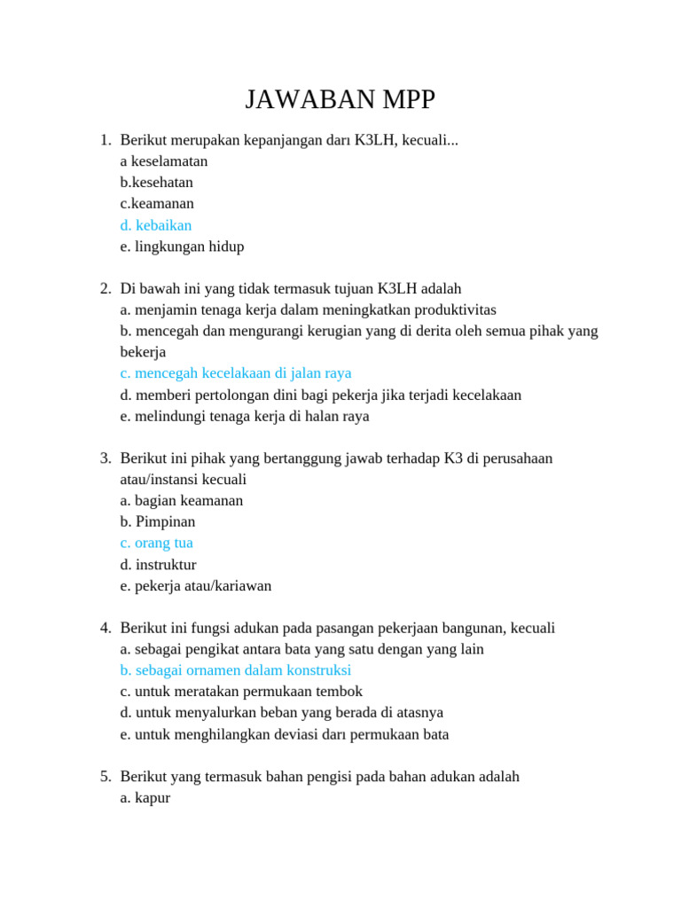 Jawaban Mpp[1] | PDF