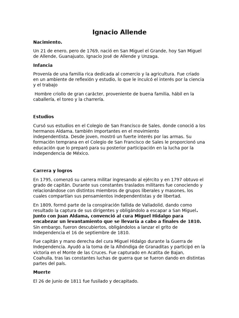 Ignacio Allende | PDF