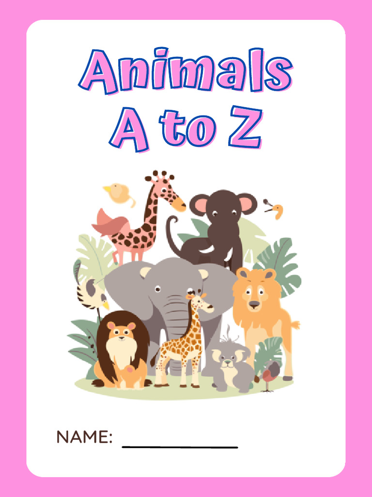 A to Z Animal Names Worksheet | PDF | Biology | Organisms