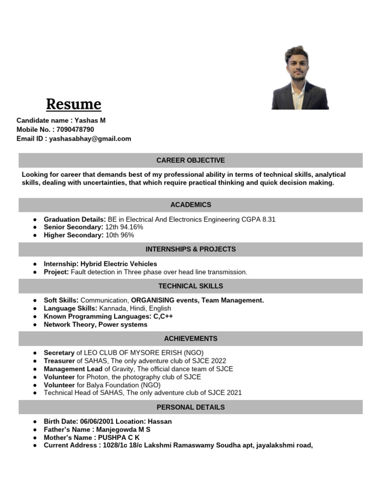 Same Resume 1 | PDF