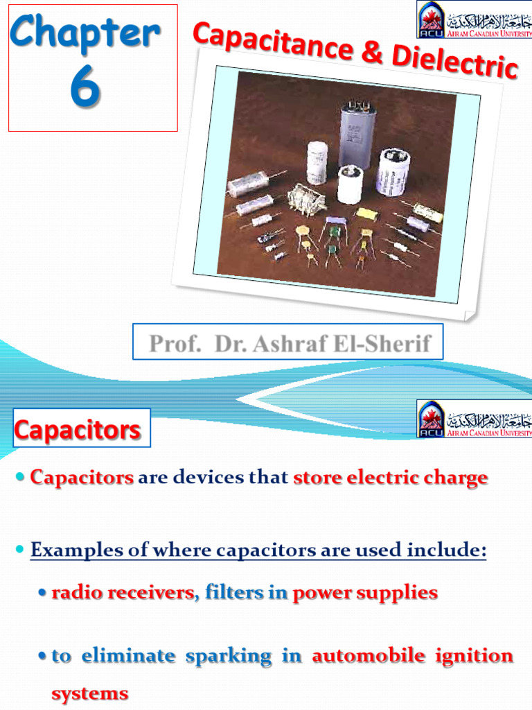 CH6 - Capacitance - ACU | PDF | Capacitance | Capacitor