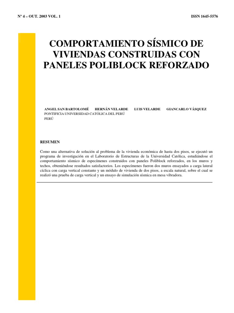20070622-VNC-Poliblock Reforzado | PDF | Fundación (Ingeniería) | Rigidez