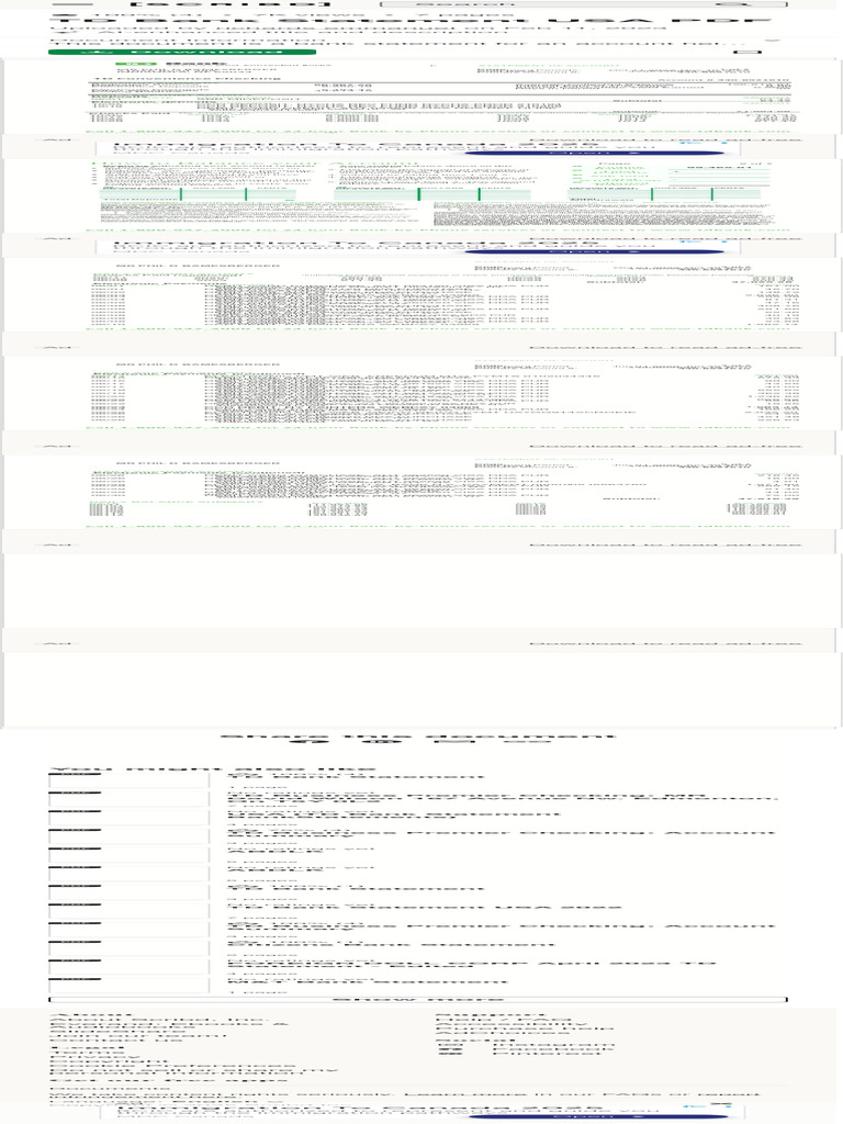 TD Bank Statement USA PDF PDF Deposit Account Debit Card | PDF | Banks ...