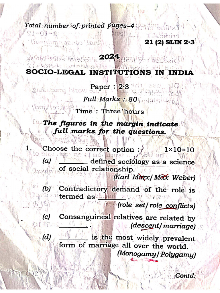 2024 Socio-Legal Institution | PDF