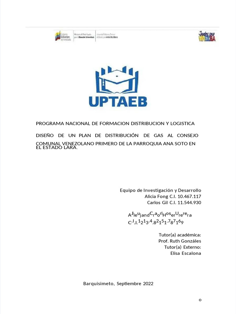 PDF Proyecto III Distribucion y Logistica | PDF | Logística | Venezuela