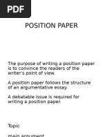 Position Paper Format | PDF