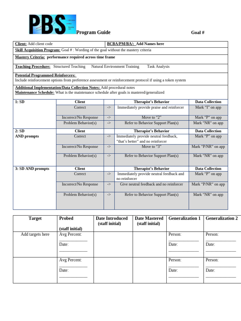 Blank Protocol Template | PDF | Reinforcement | Behavioural Sciences
