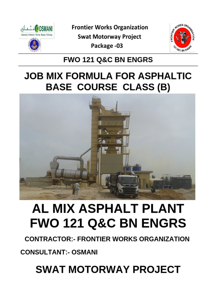 Al Mix Jmf Acbc Class b (Smp)Final | PDF | Road Surface | Building Materials