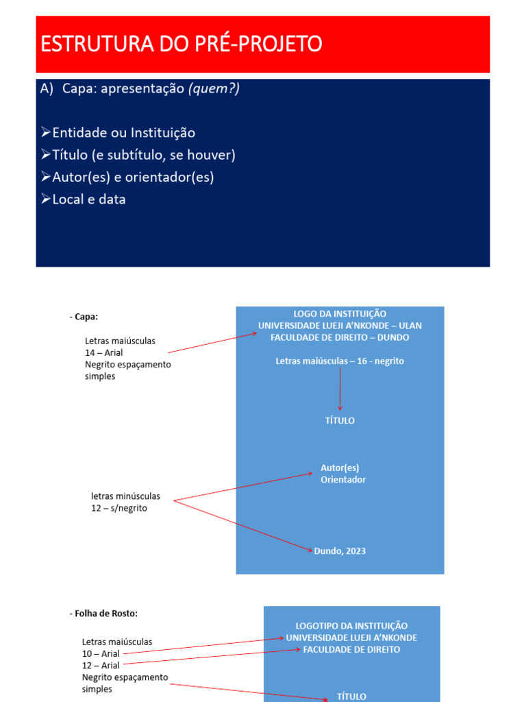 Estrutura Do Pré-Projecto | PDF | Science