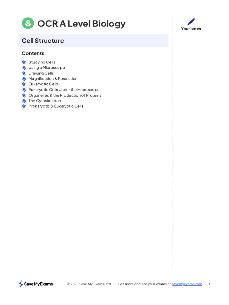 Biology Studying Cells | PDF | Cytoskeleton | Microtubule