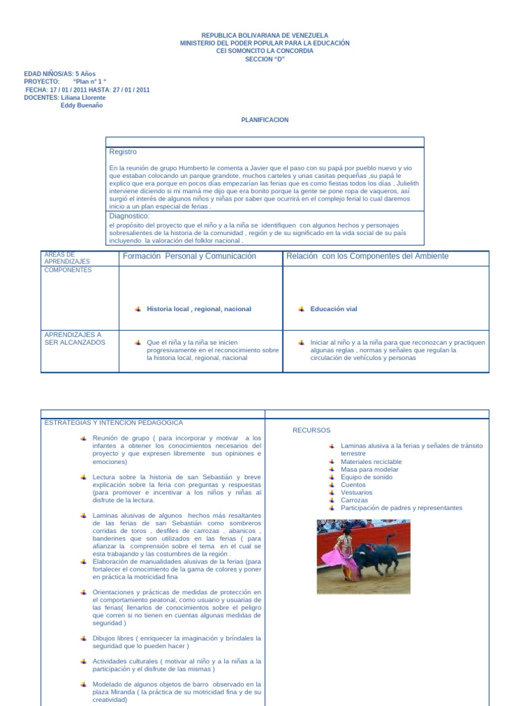 Proyecto La Familia | PDF | Salón de clases