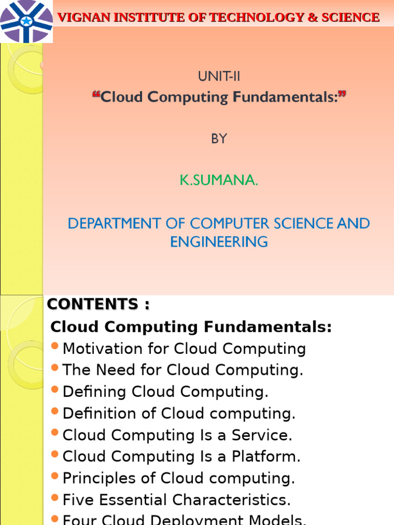 Cloud Computing Unit2 New | PDF | Cloud Computing | Software As A Service
