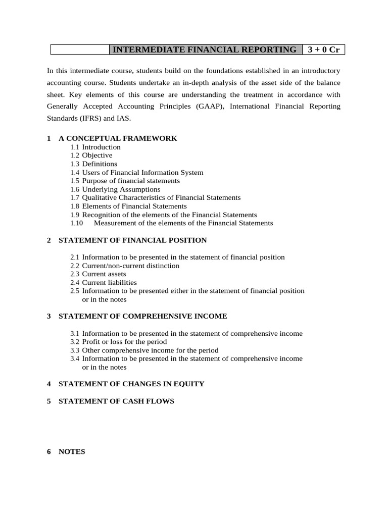 Financial Reporting | PDF | International Financial Reporting Standards | Balance Sheet
