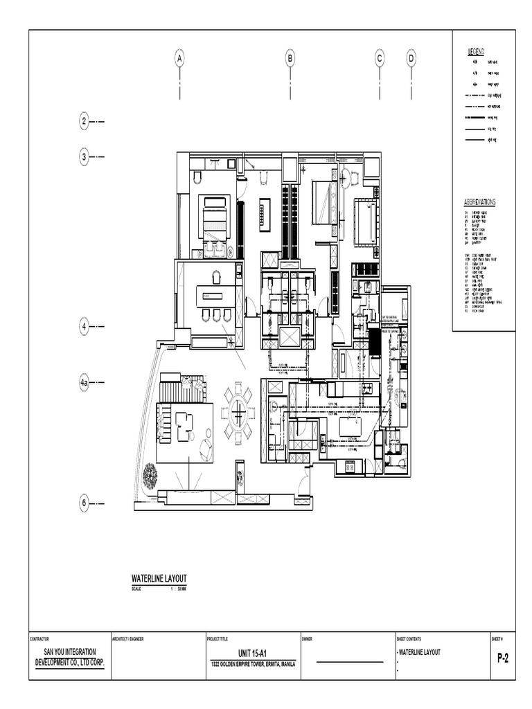 Waterline Layout for Unit 15-A1 | PDF