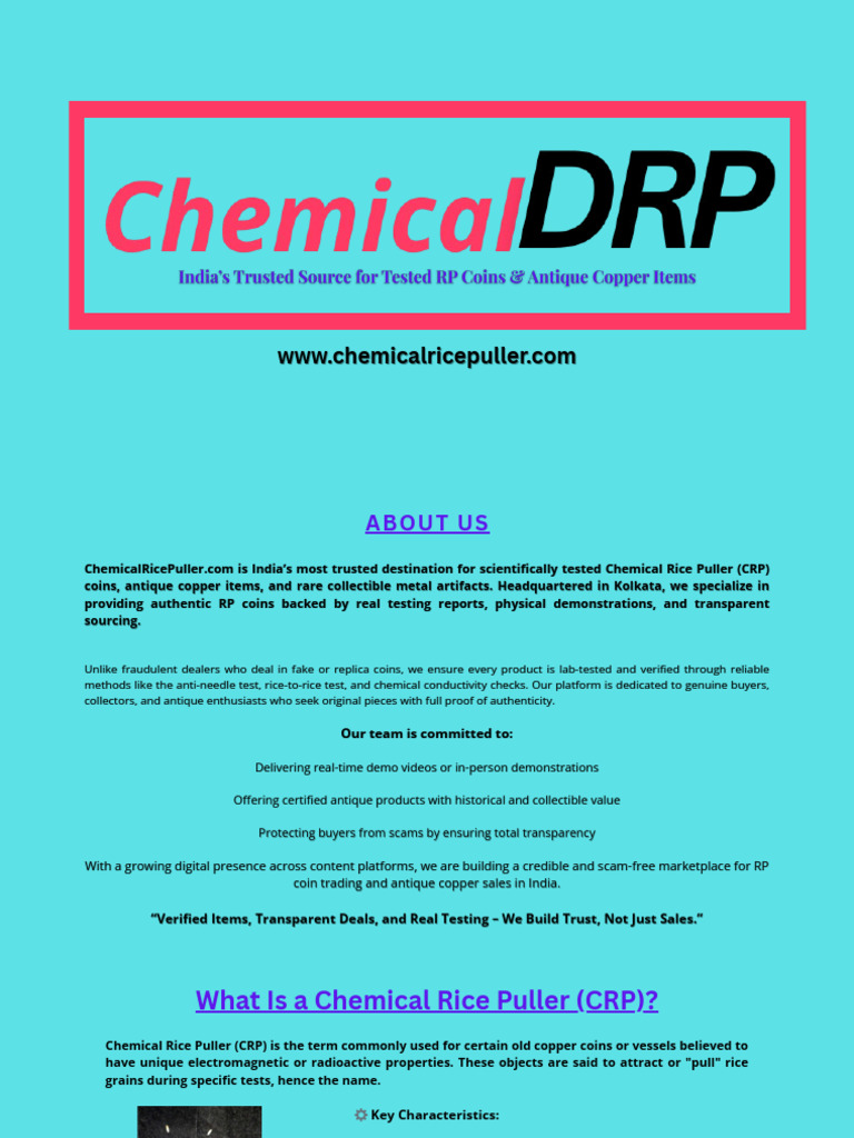 Antique Copper Coin - Chemical Rice Puller | PDF | Authentication | Coins