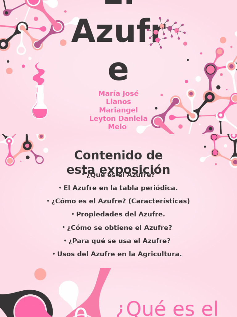 Science Fair Newsletter Pink Variant | PDF | Azufre | Compuestos químicos