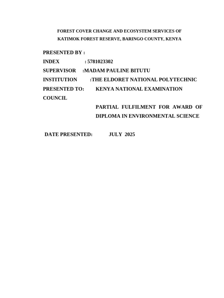 Maureen Envrino Trade Final | PDF | Forests | Deforestation