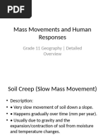 Classification of Mass Movement Types | PDF
