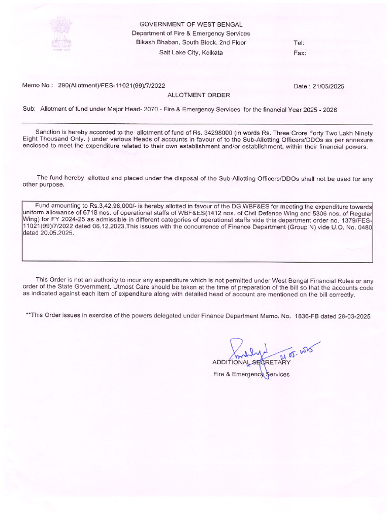 Uniform Allowance 1 | PDF