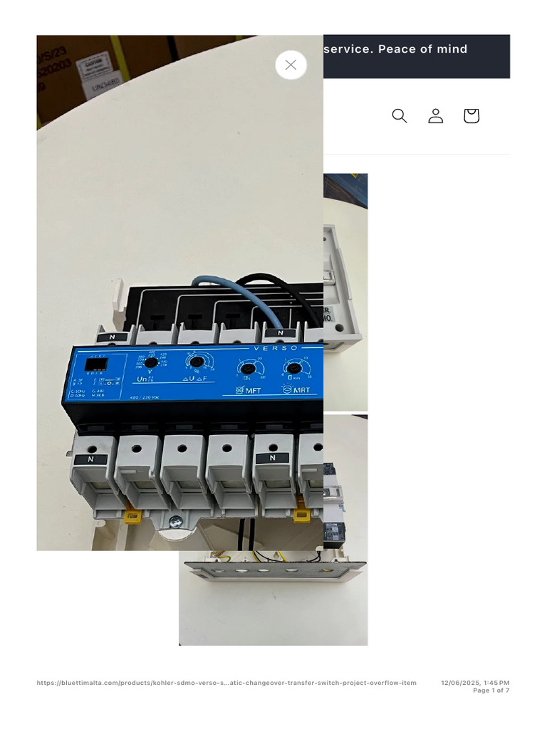 Discounted Kohler SDMO Verso-S Switch | PDF | Manufactured Goods ...