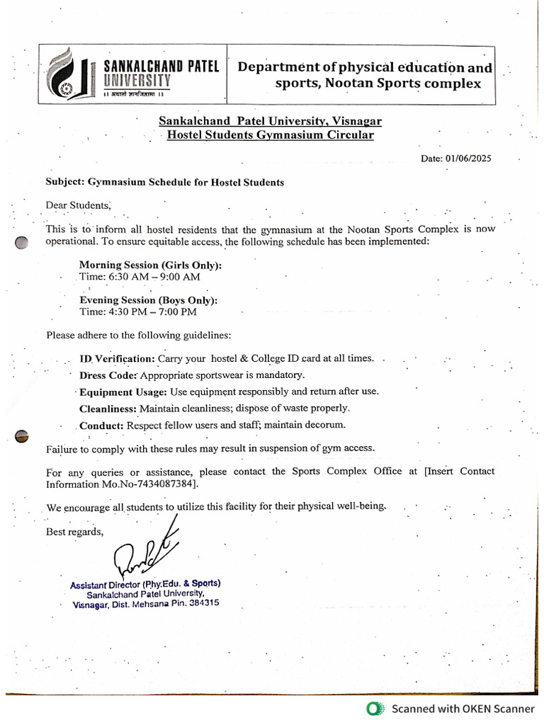 SPU Gym Circular | PDF