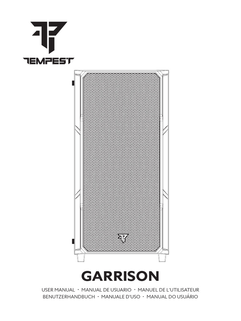 Tempest Garrison case manual | PDF | Office Equipment | Manufactured Goods