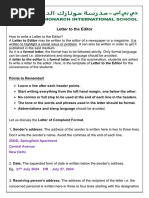 CBSE Grade 10 Formal Letter Writing Format | PDF | Madam