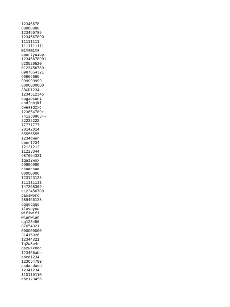 Password Patterns and Variations | PDF | Espionage Techniques | Crime ...